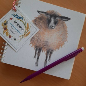 Sheep Notebook. Handmade Notebook With a Sheep. Originally - Etsy