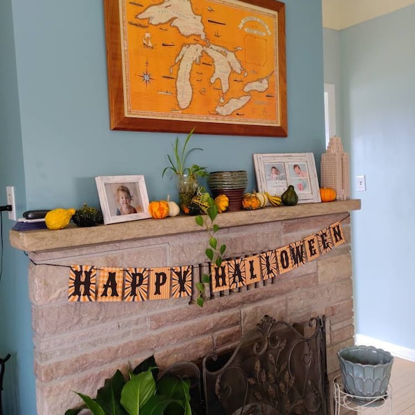 Halloween Banner, Vintage Halloween Decor, Retro Halloween, Halloween ...