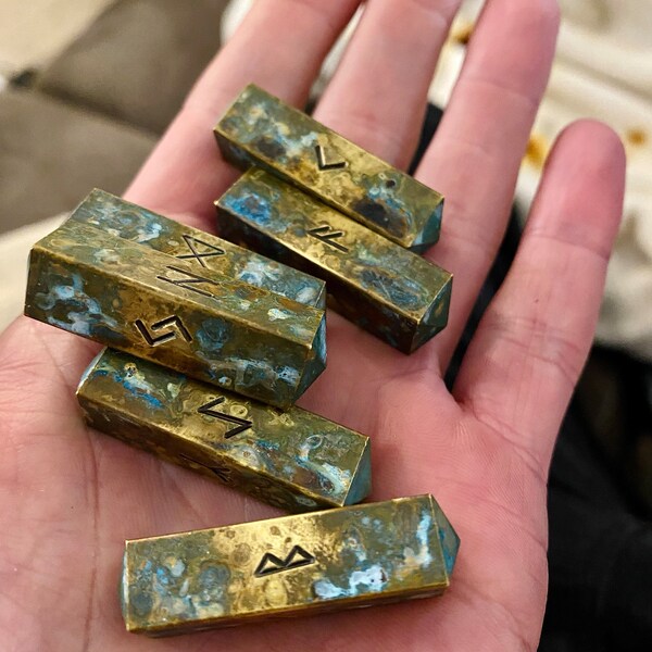 Rune Casters: Brass Runes for Role Playing Games, Scrying, and Magic - Etsy