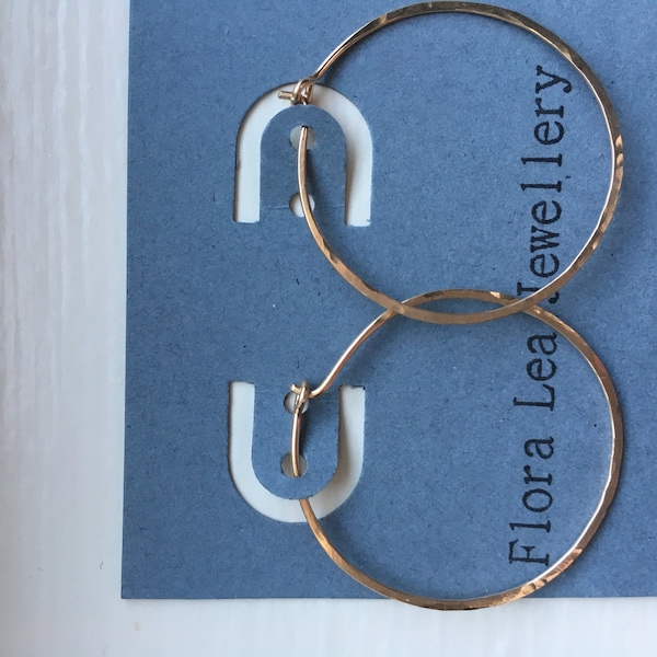 Small Threader 14 K Gold Filled / Hematite Gemstone Earrings / Hammered ...