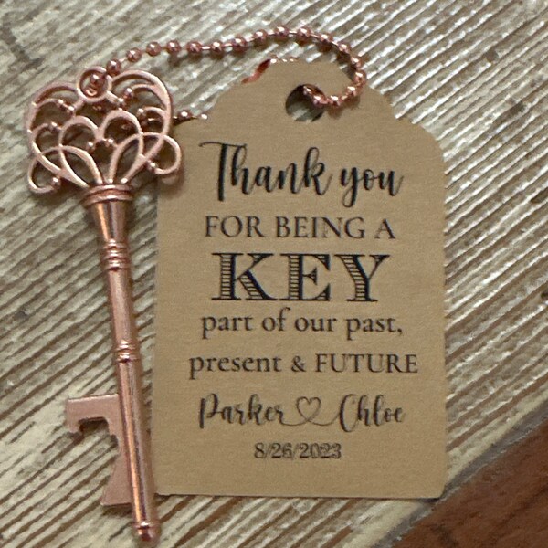 Key Bottle Openers AND Tags, Skeleton Key Favors, Key Part Tags Wedding ...
