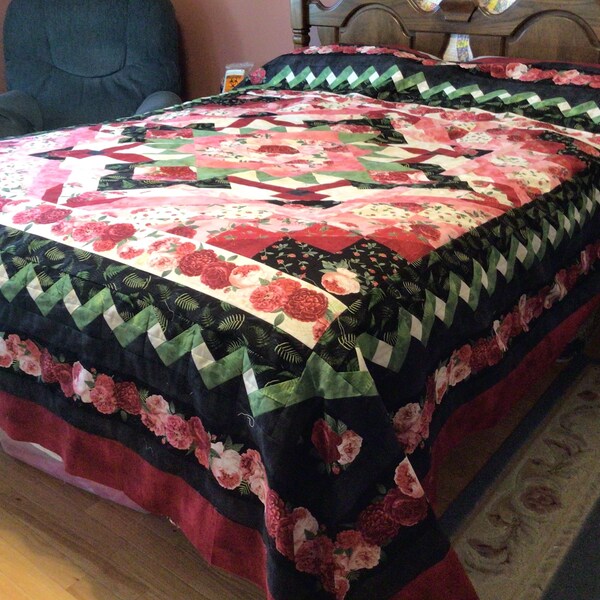 Quilt Kitmulti Window Quilt64.5 X 76.5 Dragon Fyre Block Throw Quilt ...
