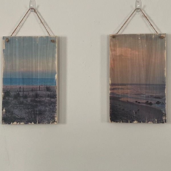 Personalized Photo Frame Magnet, Fridge Magnet Set, Wood Magnet Round ...