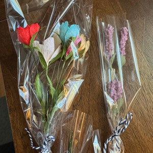 Paper Poppies, Crepe Paper Poppy Stem, Poppy Centerpiece, Poppy Bouquet ...