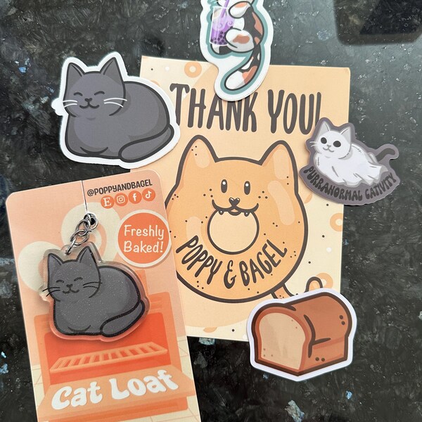 Tortie Cat Loaf Sticker; Tortoiseshell Kitty; Waterproof Dishwasher ...