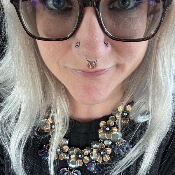 Cat Skull Silhouette Stud for Helix, Tragus, Conch + Nose Piercings ...