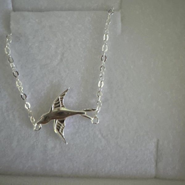 Small Bird Necklace, Tiny Bird Necklace, Dainty Bird Necklace, Petite ...