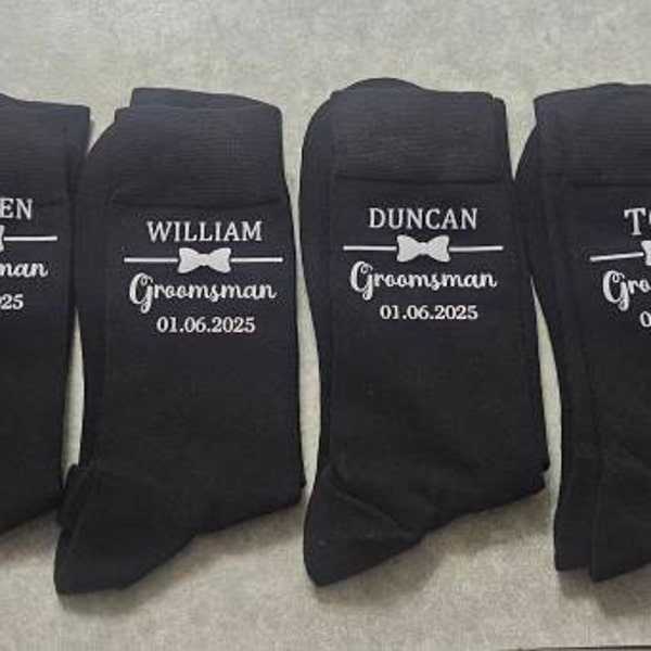 Personalized Best Man Socks,best Man Gift,page Boy Socks, Fun Socks ...