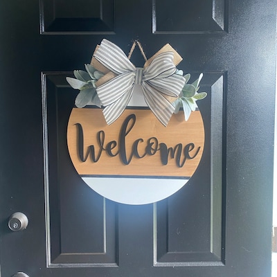 Autism Awareness Door Wreath Autism Mom Front Door Wreath Puzzle Wreath ...