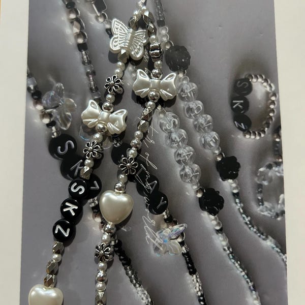 Customizable Kpop SKZ Phone Bag Chain Charm Necklace - Etsy