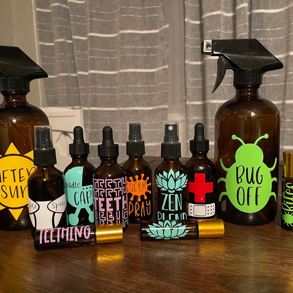 Bug Spray Label, Bug off Label, Essential Oil Labels, Bug Spray Decal ...