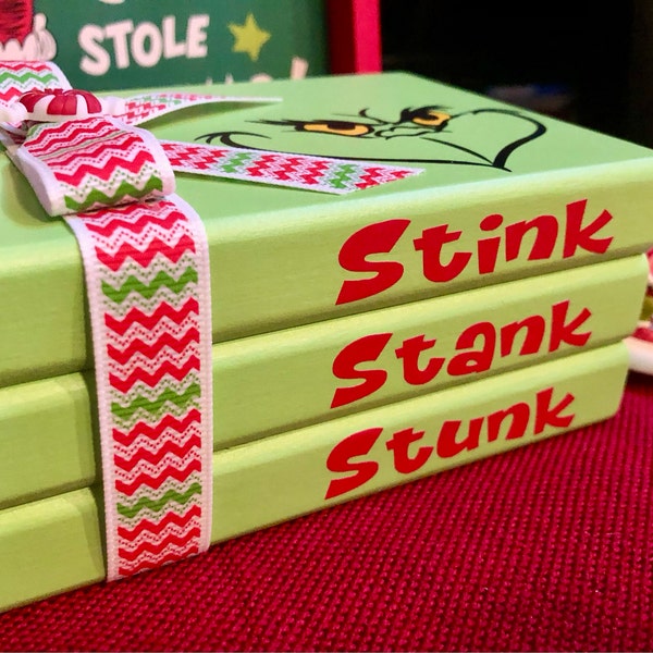 Blank Unfinished Mini Book Stack, DIY Wooden Books, Tiered Tray DIY ...
