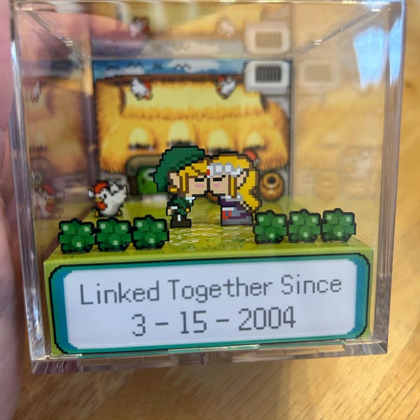 3D Cube Diorama the Legend of Zelda Anniversary the Minish Cap - Love ...