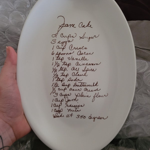 Handwriting Plate, Handwritten Gifts, Personalised Plate, Gift for ...