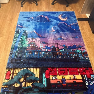 Anime Rug for Bedroom Fantastic Rug Custom Rug Art Design - Etsy