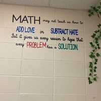 Math Vinyl Wall Decals for Classroom // Add Love, Subtract Hate - Etsy ...