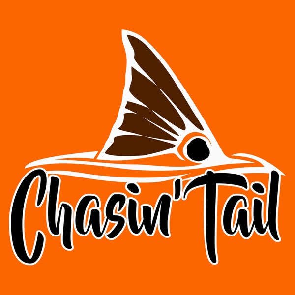 Chasin' Tail Red Fish Fin Design SVG EPS JPG Art Download - Etsy
