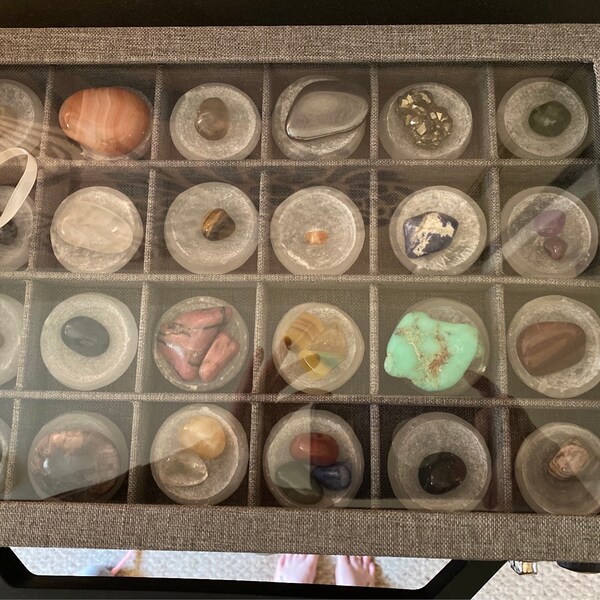 BIG! Elegant Crystals Storage Box With 25 Partitions - *OPTIONAL ...