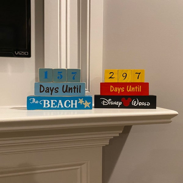 Disney Countdown Blocks - Etsy