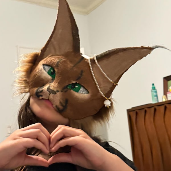 Zombie Moss Cat Therian Mask - Etsy
