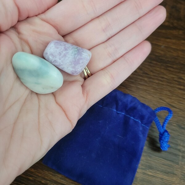 Angel Wishes Guidance/oracle Cards Set With Angelite - Etsy