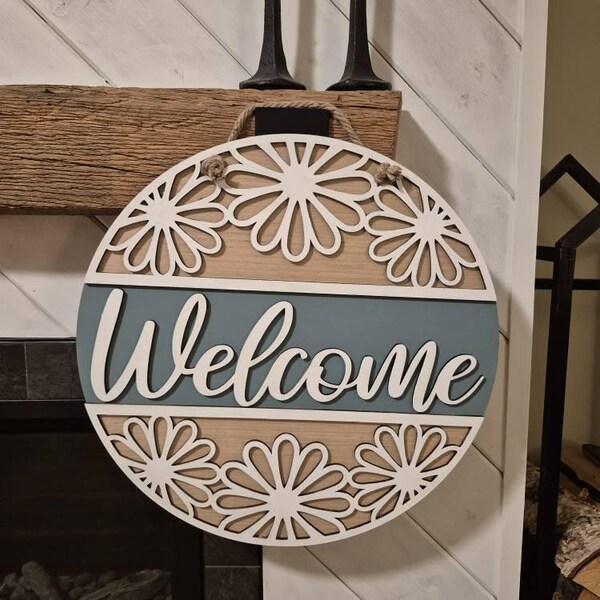 Welcome Door Sign - DIY Front Door Sign - DIY Welcome Door Sign - Make ...