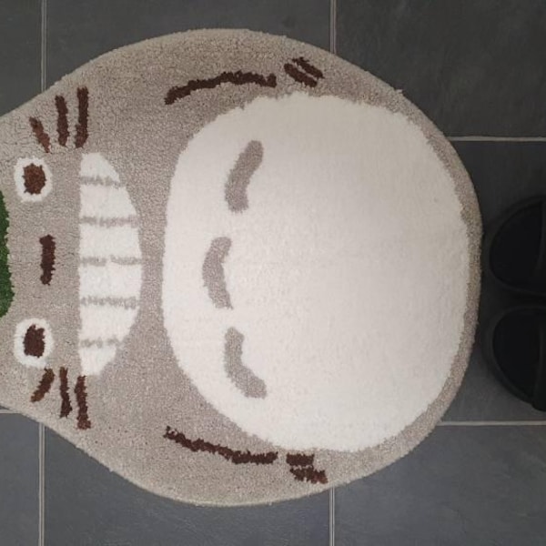 Totoro Rug, Tufted Rug, Ghibli Themed Non-slip Bath Mat, Non-slip Soft ...