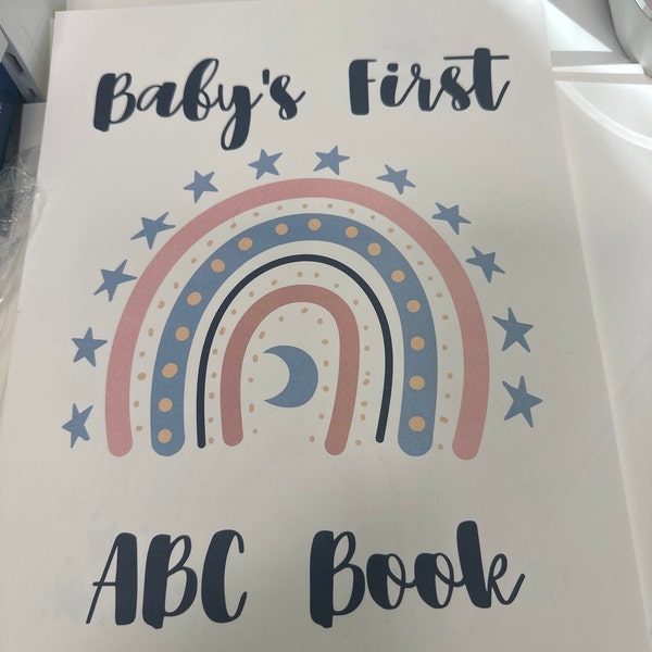 Baby’s First Abc 123 Book, Baby Shower ABC Book, Baby Alphabet Book ...