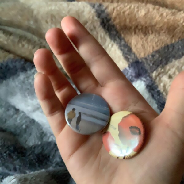 Set of Two Lamp Button Pins - Etsy