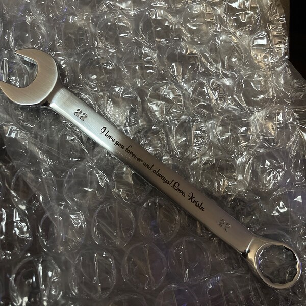 Personalized Wrench, Custom Engraved Spanner, Best Gift for Dad ...