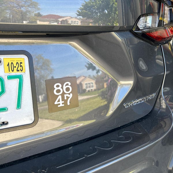 8647 Sticker / Anti-trump Sticker / Waterproof and Perfect for the Car ...