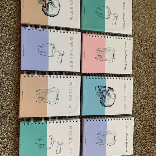 12 Month Dental Diary - Personalised A5 Academic Planner for Dental ...