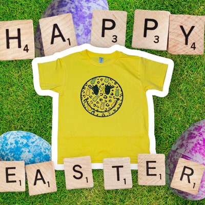 Leopard Print Smiley Face PNG Easter PNG Pastel Smiley Face Shirt ...