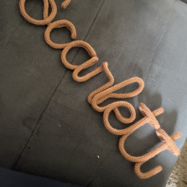 Custom Multi Colored Knitted Names Customized Baby Name for Nursery ...