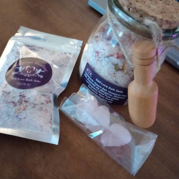Aromatherapy Bath Salt Crystal-infused Bath Soak Self-care Kit Moon ...
