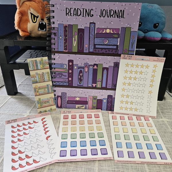 Reading Journal Stickers, Reading Format E-reader Journal Sticker, E ...