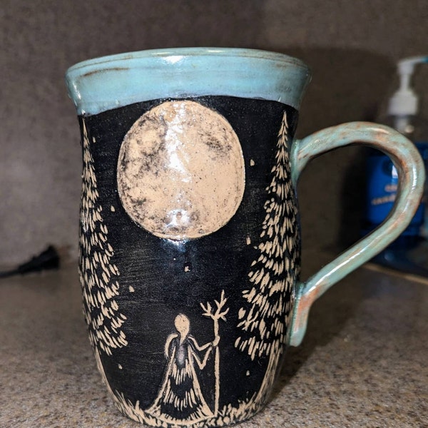 Witch Full Moon Mug (made to Order) - Etsy