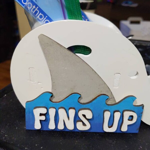 Shark Tiered Tray - Shark Week Themed Tiered Tray - Beach Decor - Fins ...