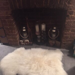 Original GIANT X 50x 30 White Genuine Natural Sheepskin Rug White ...