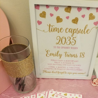 Time Capsule First Birthday Sign, Twinkle Twinkle Little Star Birthday ...