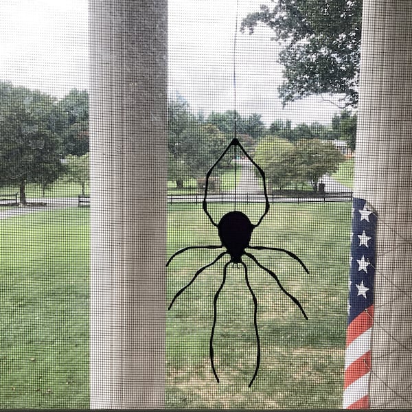 Spider Stained Glass Window Hangings - Unique Gifts for Friend ...