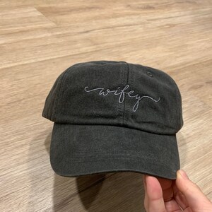 Wifey Handwriting Script Baseball Cap Engagement Gifts - Etsy