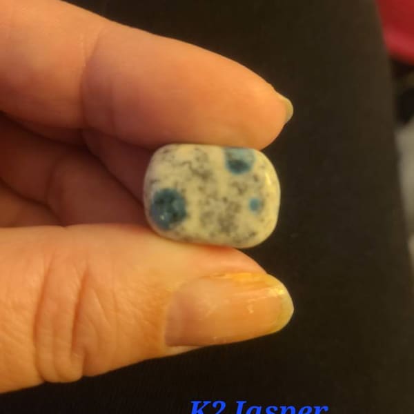 K2 Stone Tumbled - Azurite in Quartz - Tumbled K2 Blue Stone - Multiple ...
