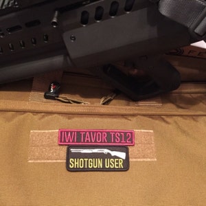 Embroidered Patch shotgun User With Hook and Loop Fasteners or SEW ON ...