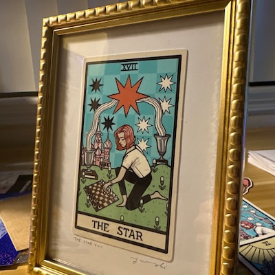 The Star XVII Tarot Card Art 5x7 Art Print Hand-cut and - Etsy