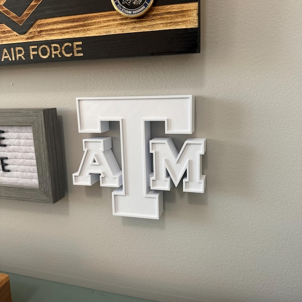 Alabama Roll Tide Block Letter Shelf Decor | University of Alabama | 3D ...