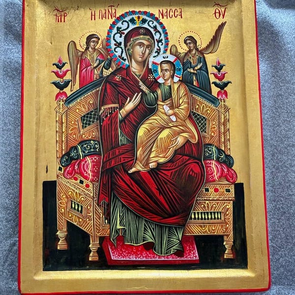 Archangel Michael Handpainted Icon/handmade Icon/copy Painted Antreas ...