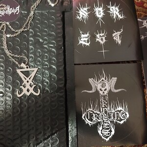 Black Gothic Inverted Cross Including Chain - Etsy