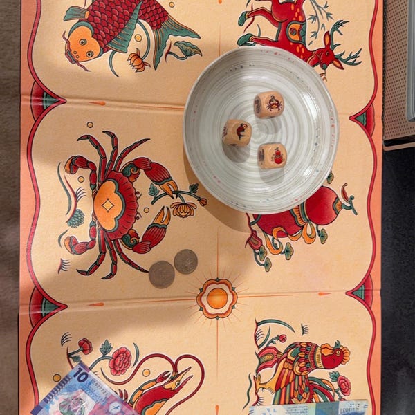 Vietnamese Bau Cua Tom Ca - Gourd-crab-shrimp-fish Game - Lucky Game ...