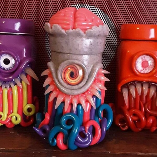 Handmade Polymer Clay Salt and Pepper Shaker - Unique S&P Shakers - OAK ...